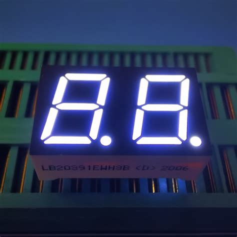 Ultra White 0 39inch 2 Digit 7 Segment LED Display Common Cathode For Digital Indiator LED