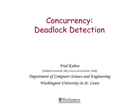 Ppt Concurrency Deadlock Detection Powerpoint Presentation Free