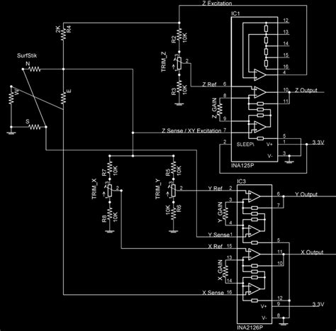 Schematic Diagram Of Force Sensor Circuit On The Left Hand Side Of The