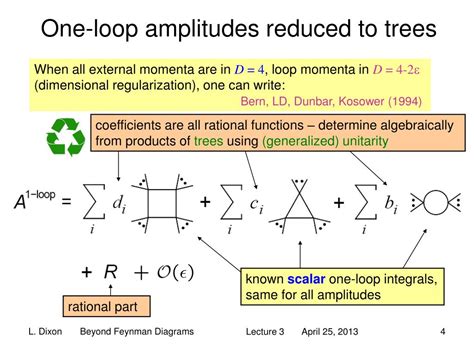 ppt modern methods for loop amplitudes lecture 3 by lance dixon