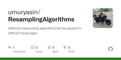 github umuryasin resamplingalgorithms different resampling algorithms will be applied in