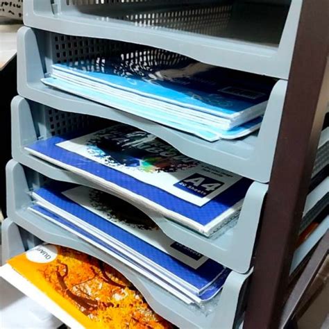 Document Tray Organizer Stackable Furniture And Home Living Office Furniture And Fixtures On Carousell