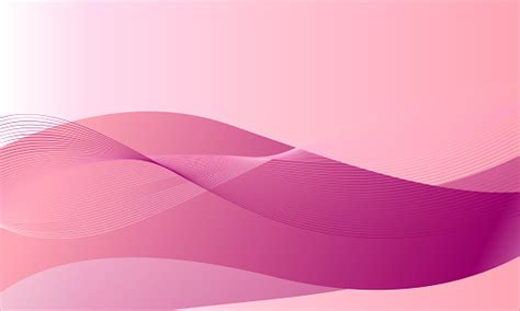 Pink Lines Wave Curves With Soft Gradient Abstract Background Stock Illustration Download