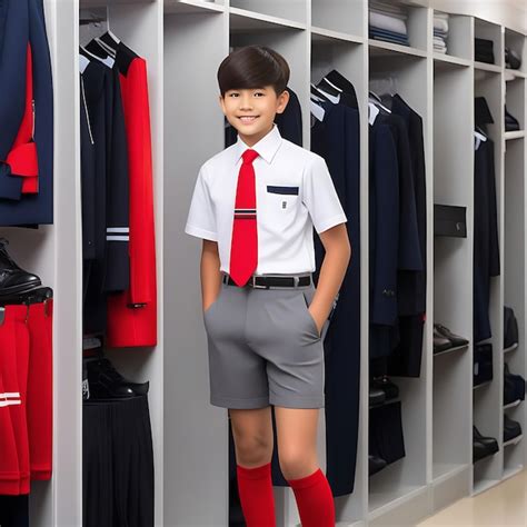 A Girl Stands In A Closet With A Shirt That Says Quot School Quot Premium Ai Generated Image