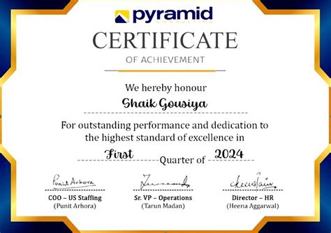 gousiya s on linkedin q1 bestperfomance apprician pyramidian