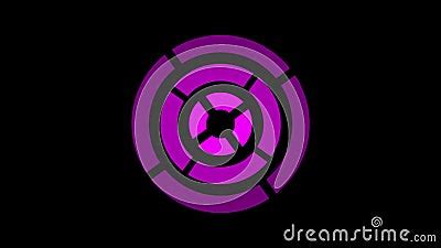 Loading Screen Circular Purple On Black Background Fps Loop Video Texture Seamless