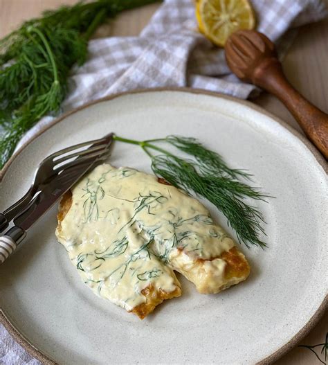 Filé De Peixe Grelhado Com Molho De Limão Siciliano E Endro Eu Preparo