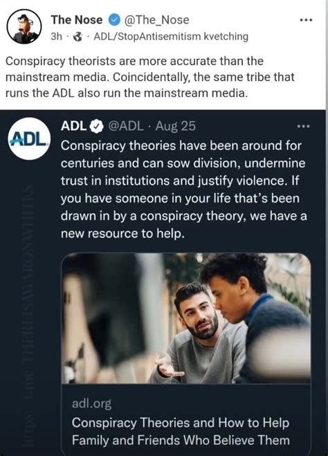 The Nose The Nose Kvetching Conspiracy Theorists Are More Accurate Than The Mainstream