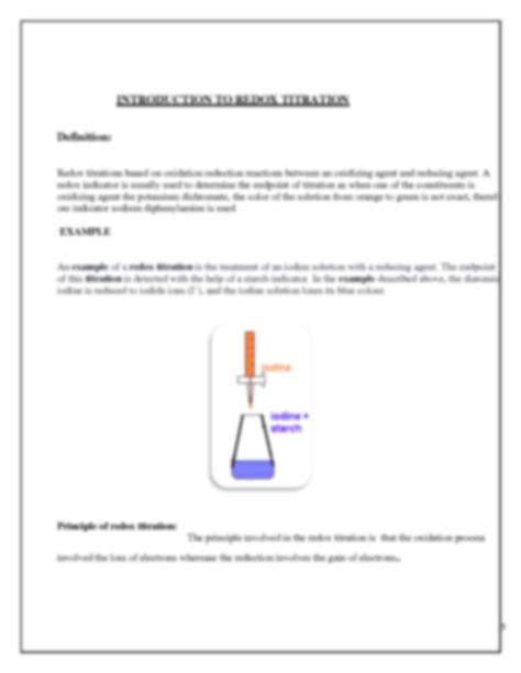 Redox Titration Explained At Teresa Cochran Blog