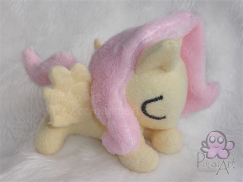 Sleeping Fluttershy Filly Plush By Pinkuart On Deviantart