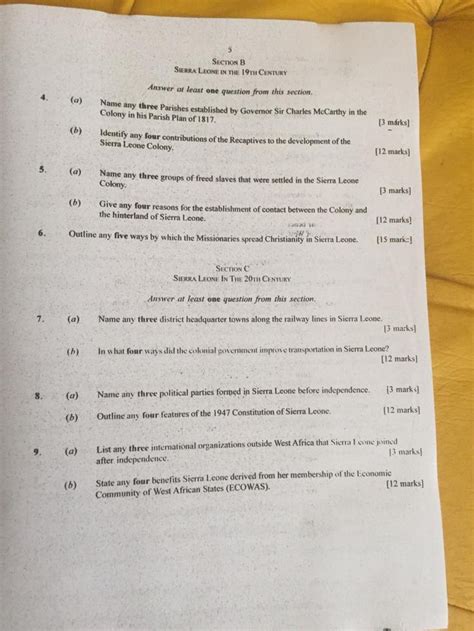 Explore The History Questions And Answers For Wassce Waec 2019 20