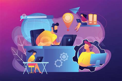 Global Network Connection Concept Vector Illustration Stock Vector Colourbox