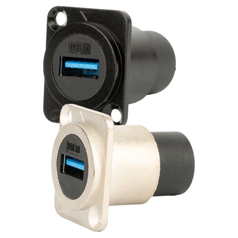 Raindrops 2pcs Usb Bulkhead Connector Usb 3 0 Panel Mount Coupler Usb Flush Mount For