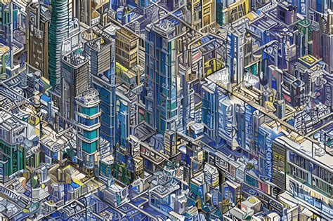 Pixel Art City Skyline · Creative Fabrica