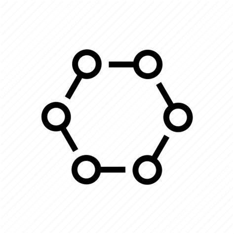 Connections Nodes Science Six Icon