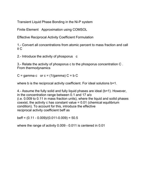 Transient Liquid Phase Bonding In The Ni P System