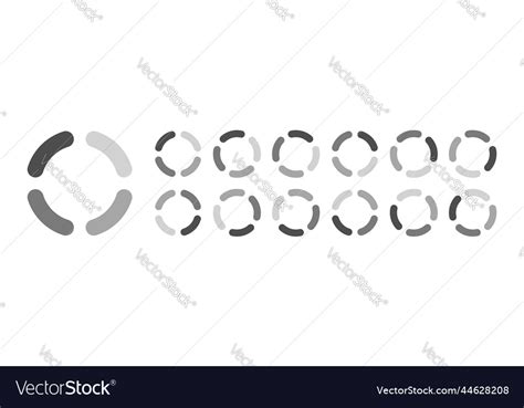Circular Loading Buffering Icons Video Ready Vector Image
