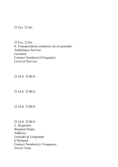 Medical Plan ICS 206 1 Incident Name 2 Operational Docx
