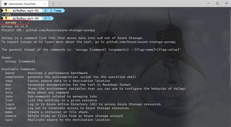 Powershell Script Download And Extract The Latest Azcopy Windows 64 Bit Executable Into A