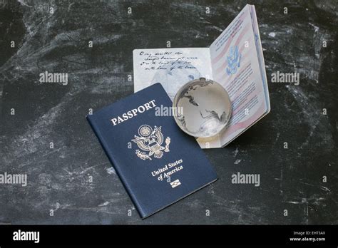 Two Us Passports On Black Background American Citizenship Traveling