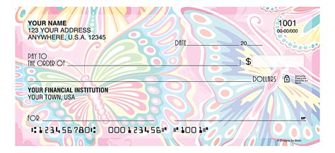 Custom Personal Wallet Checks X Singles Designs By Shan Psychedelic Butterflies Box Of