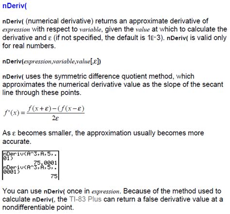 Difference Quotient Formula