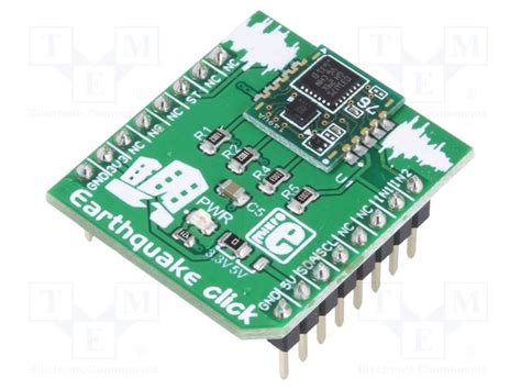 Earthquake Click Mikroe Click Board Prototype Board Comp D7s