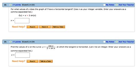 Solved 22 。 1 Points Scalc8 2 4 033 My Notes Ask Your