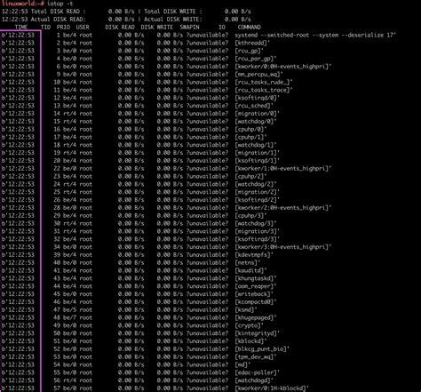 Examples Of Iotop Command In Linux Monitor Disk Inputoutput Per
