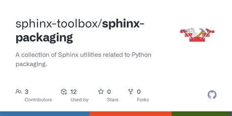 github sphinx toolbox sphinx packaging a collection of sphinx utilities related to python