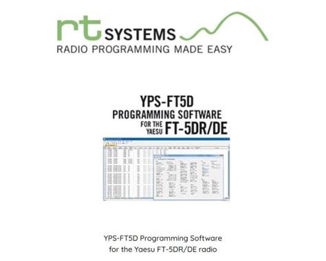 Rt Systems Yaesu Ft5d U Software Only