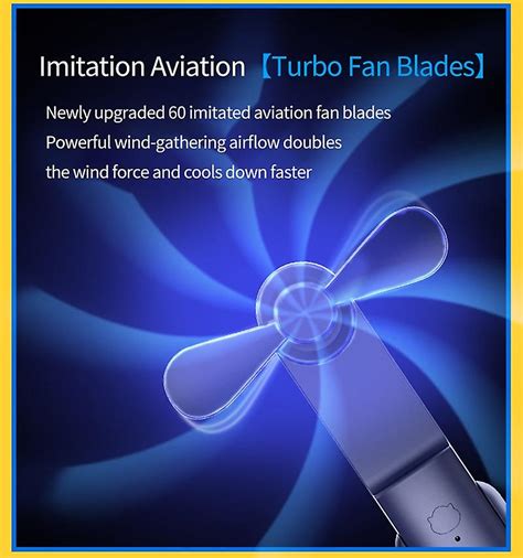 Xiaomi Portable Fan Mah Charging Handheld Electric Fan In Foldable Pocket Hair Dryer