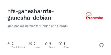GitHub Nfs Ganesha Nfs Ganesha Debian Deb Packaging Files For Debian And Ubuntu