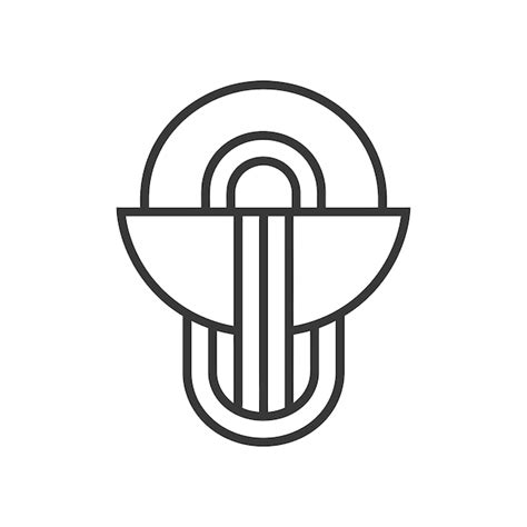 Abstract Geometric Design With Circular And Linear Elements Premium AI Generated Vector