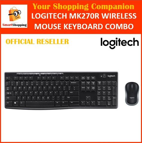 Logitech Mk270r Wireless Keyboard And Mouse Combo Set Mk 270r 270 100 Original Logitech