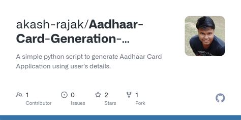 GitHub Akash Rajak Aadhaar Card Generation Application A Simple