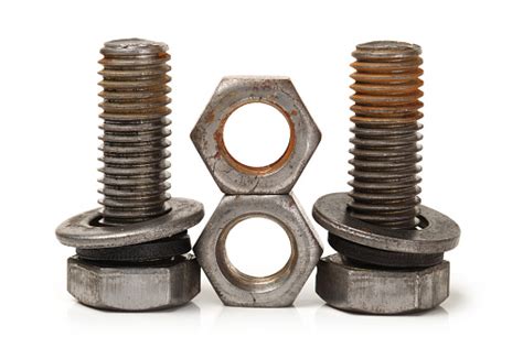 금속 흰색 배경에 3d 볼트 0명에 대한 스톡 사진 및 기타 이미지 0명 3차원 형태 강철 Istock