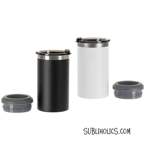 Can Cooler 4 In 1 16 Oz Stainless Steel Silver Underlay For Laser