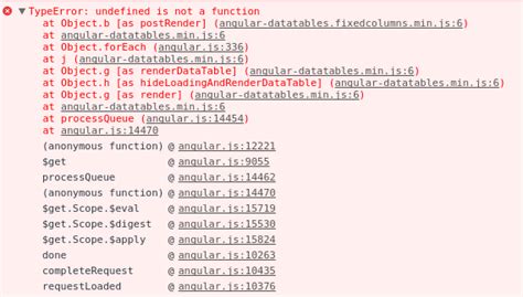Javascript Angular Datatables Fixed Columns Undefined Is Not A
