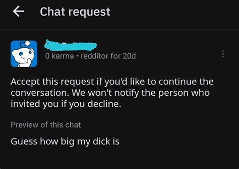 Uhhh My First Reddit Chat Request And It Had To Be A Perv R Creepypms