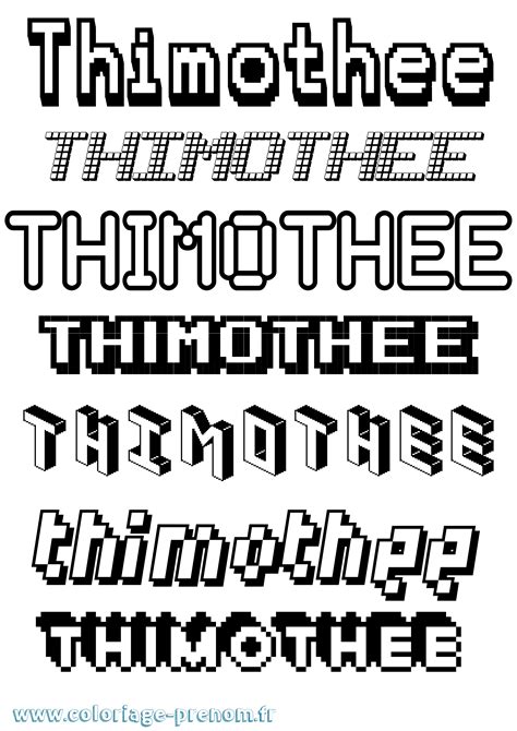Coloriage Du Prénom Thimothee à Imprimer Ou Télécharger Facilement