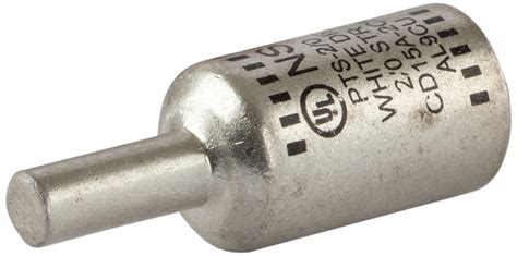 Dual Rated Compression Connector Solid Pin Terminal For Copper And Aluminum Conductor Pts