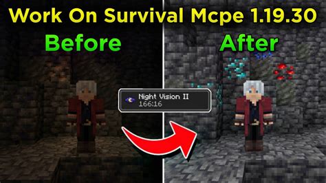 Dg Night Vision Addon 1 19 Mcpe Bedrock Mod Mc Mod Net
