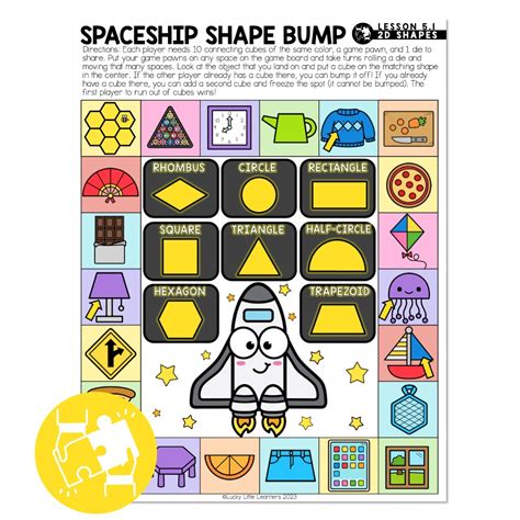 Lucky To Learn Math 1st Grade Geometry Lesson 51 Identify 2d Shapes Collaboration