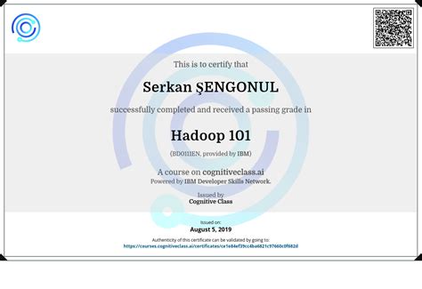 Ibm Bd0111en Certificate Cognitive Class