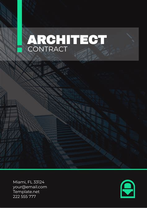 Architect Contract Template Edit Online And Download Example