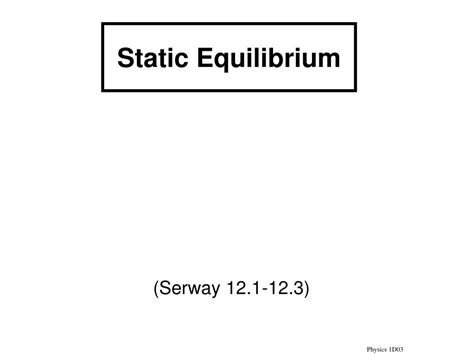 PPT Static Equilibrium PowerPoint Presentation Free Download ID 679675