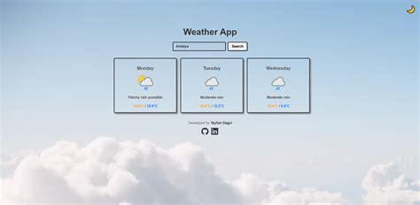 GitHub Tayfundagci Weather App React