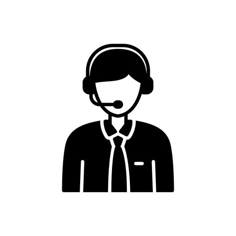 Icon Agent Or Customer Service Staff Providing Technical Support Wearing Headphones 21620926