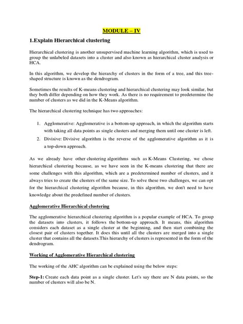 Ml Module Iv Download Free Pdf Cluster Analysis Bayesian Network